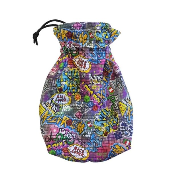 Q Workshop - Full Art - Grafitti - Dice Pouch | Woolworths