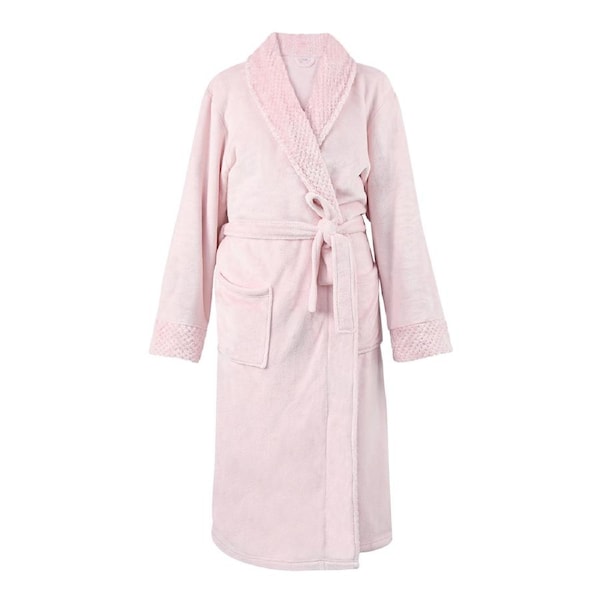 LINENOVA Flannel Bathrobe Night Gown Soft Warm Fluffy Long Spa Bath ...