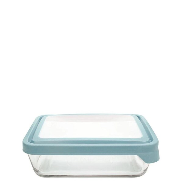 Anchor Hocking Trueseal Storage Container Rectangle 6 Cup Blue | Woolworths