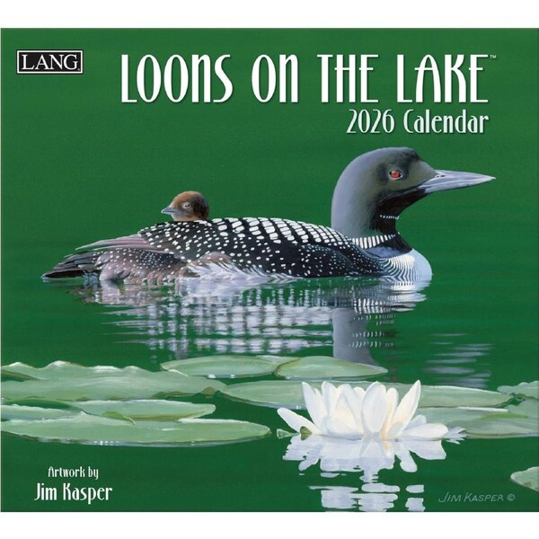 Lang 2026 Calendar Loons on the Lake Calender Fits Wall Frame | Woolworths