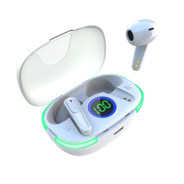 Laser TWS Stereo Bluetooth Wireless Earbuds Touch Control w/ LED ...