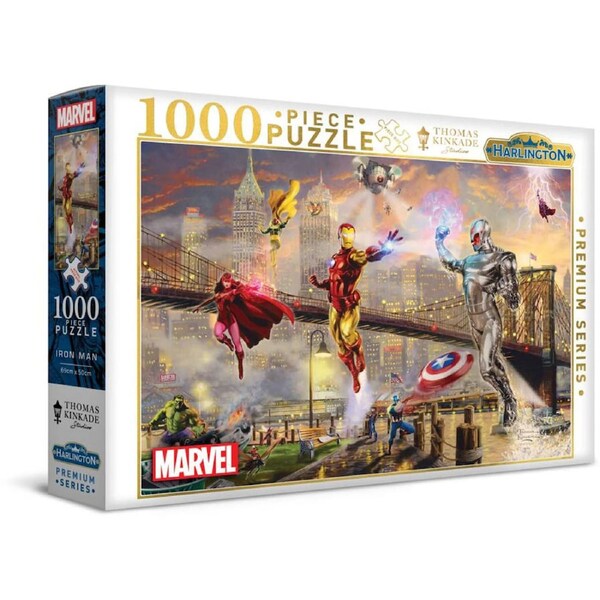 Harlington - Thomas Kinkade - Marvel - Iron Man 1000 Piece Jigsaw ...