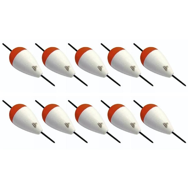 10PK SureCatch Hightly Visible Unweighted Cone Foam Fishing Floats ...