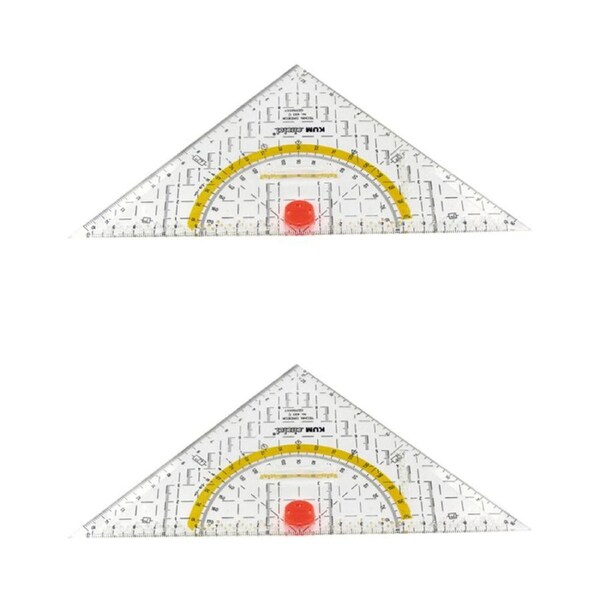 2PK Kum Students Precise Compass-Triangle Protractor Drawing Instrument ...