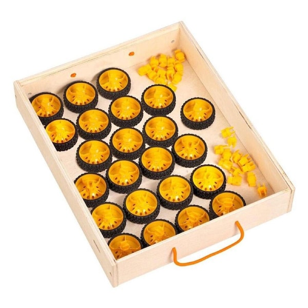 24pc Educo Join Clips Large Wheels and Twist Set Educational Toy Kids ...