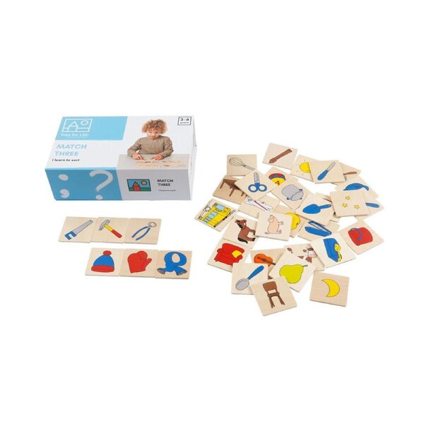 36pc TFL Match Three Logic Matching Game Educational Toy Kids/Children ...