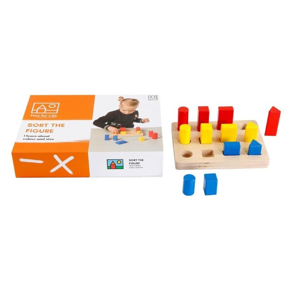 12pc TFL Sort the Figure Blocks Colour Matching Educational Toy Kids ...
