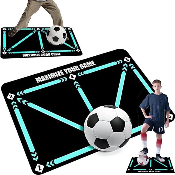 Soccer Footwork Equipment Soccer Training Mat Football Footstep Carpet ...