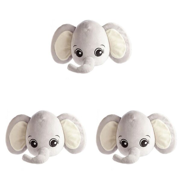 3PK Smooshos Pal Squishy Super Soft Velour Plushie Kids Toy 22x16x22cm ...