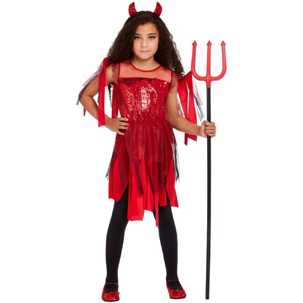 Punk Devil Child Costume Size Small 4-6 Years | Woolworths