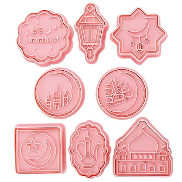 New Cartoon Cookie Mold Set -8 pieces - Cartoon Printed Embossed Cookie ...
