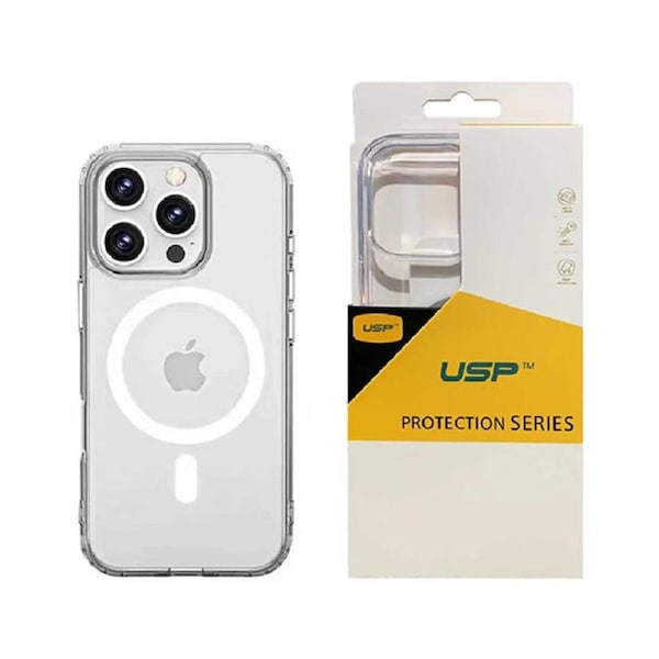 Usp Apple Iphone 16 Pro Clear Rock Shockproof Case With Magsafe ...