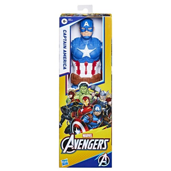 Marvel Avengers Titan Hero Series Captain America 12 Inch Action Figure ...