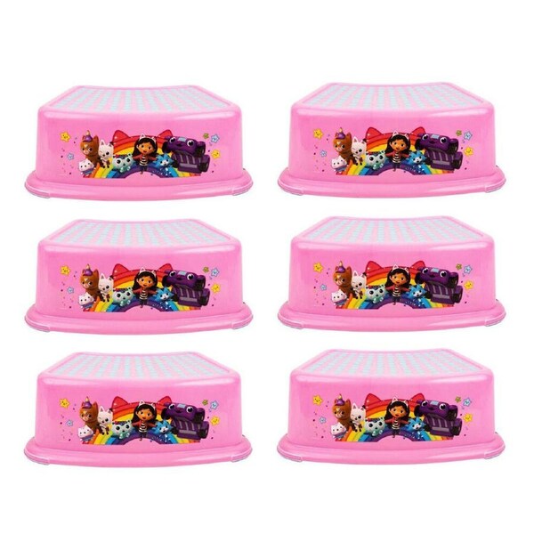 6PK Gabbys Dollhouse Kids Step Foot Stool Kids/Children Bathroom ...