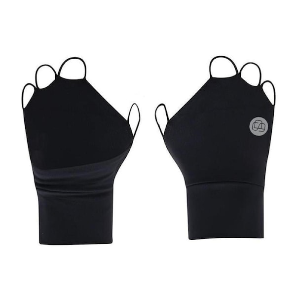 SParms UPF50+ Palmless Sun Protection Gloves (Black) - Medium | Woolworths