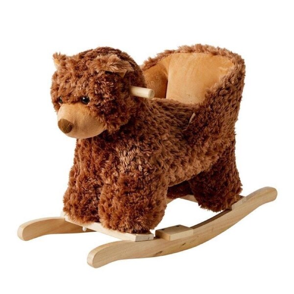 Jiggle & Giggle Soft Plush Toy Rocker Bear - Cuddly Fun for Kids ...