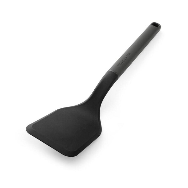 KitchenAid Classic Solid Nylon Turner/Spatula Cooking Utensil Charcoal ...