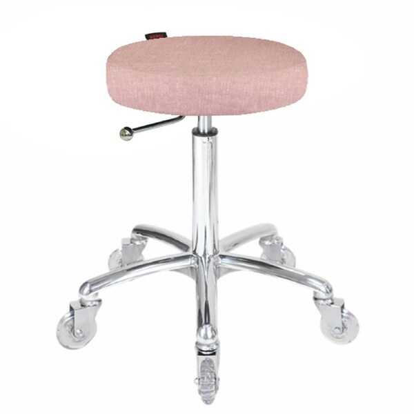 Turbo Dusty Pink Salon Stool - Chrome Base | Woolworths
