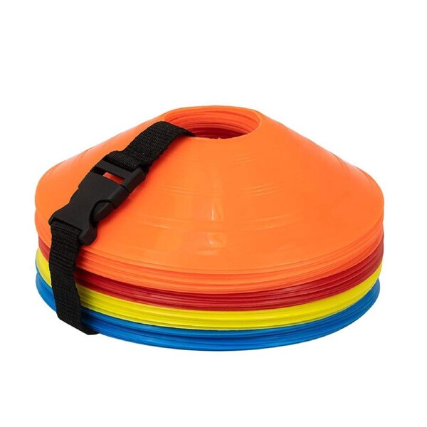 Nevenka 50Pcs Soccer Cones Flexible Auxiliary Training Equipment with ...