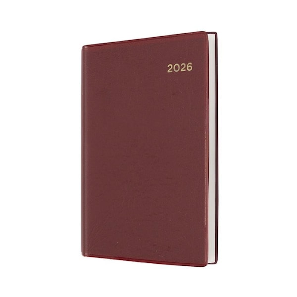 2026 Diary Collins Belmont Pocket A7 Day to Page Burgundy 137.V78 ...