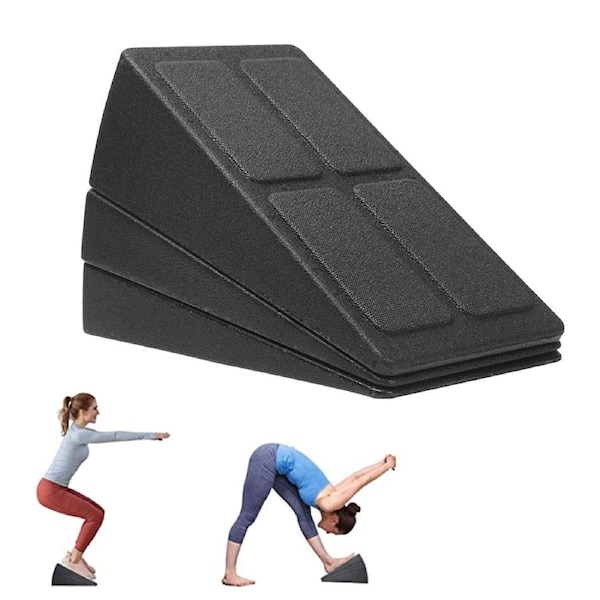 3pcs Wedge Slant Squat Board Yoga Blocks for Stretching and Balance ...