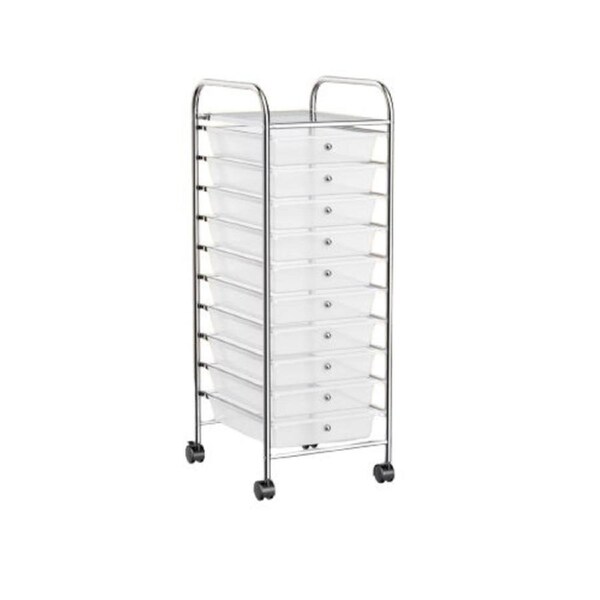 10 Drawer Rolling Storage Cart with Wheels for Home Office | Woolworths