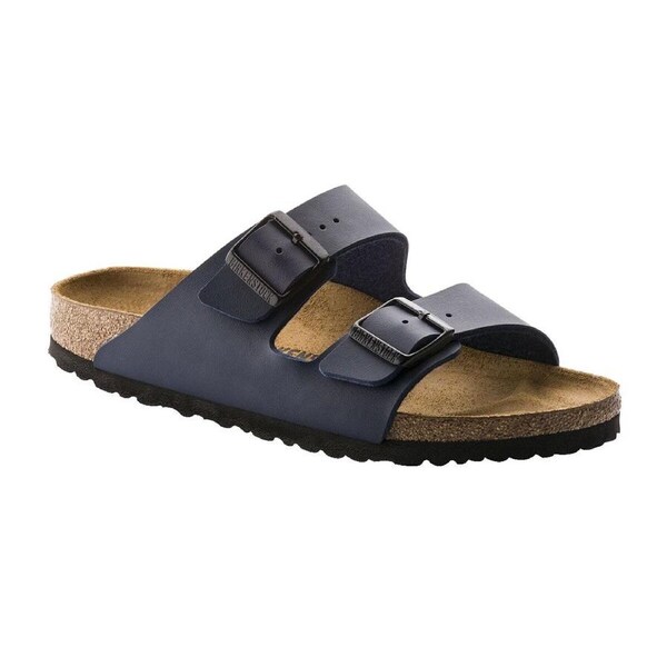 Birkenstock Arizona Birko-Flor Regular Fit Sandal (Navy, Size 39 EU ...