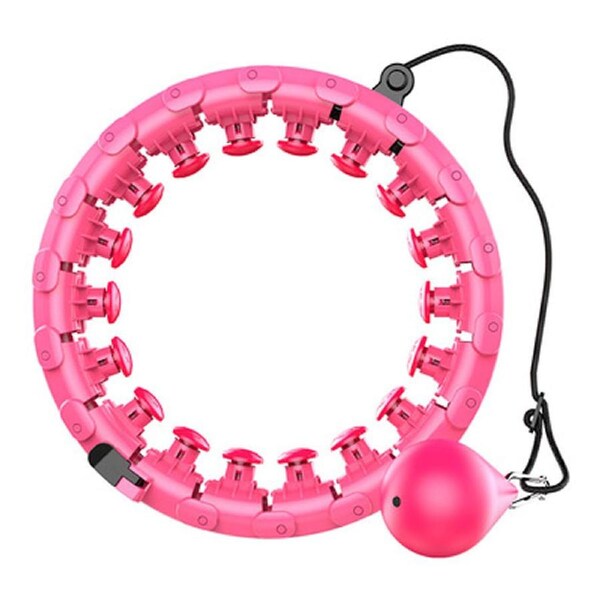 TODO Smart Hula Loop Hula Hoop Waist Slim Exercise Abdominal Massager Body Fitness Pink | Woolworths