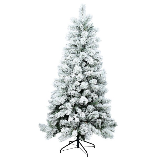 2.3m Yukon Winter Heavily Flocked Tree With 1265 Spruce & Fir Tips ...