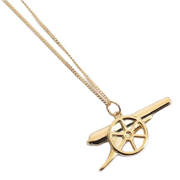 Arsenal FC 18ct Gold Plated on Silver Cannon Pendant & Chain | Woolworths