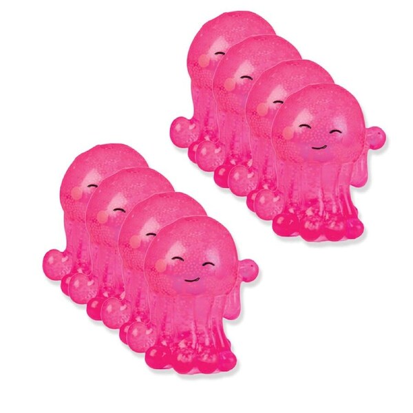 8PK Smooshos Super Squeeze Gid Jellyfish Soft Multi-Colour Squishy Toy ...