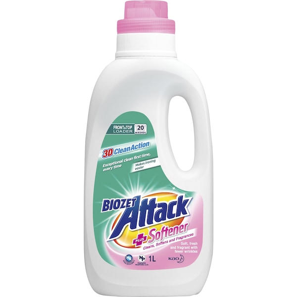 Biozet Attack Plus Softener Liquid 1l | Woolworths