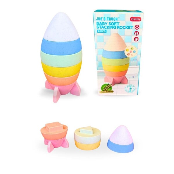 Soft Silicone Stacking Rocket | Woolworths
