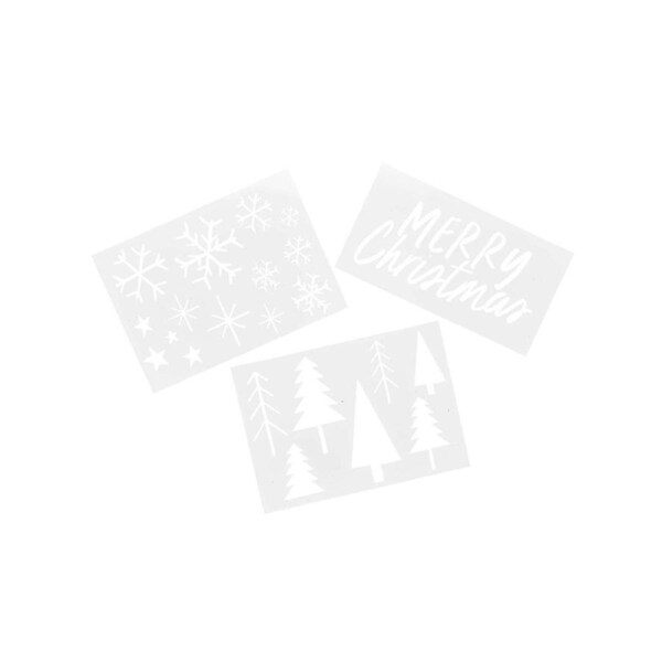 Holly Jolly Christmas Window Stencil Kit | Woolworths