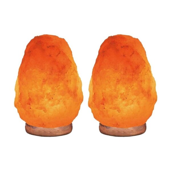 2PK Zenergy Plug In Cord Himalayan Salt Lamp Natural Original Wood 2 ...