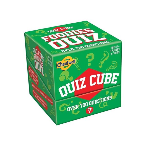 Cheatwell Quiz Cube Foodies Quiz Card Game 3-Players Ages 14+ (CHE55138 ...