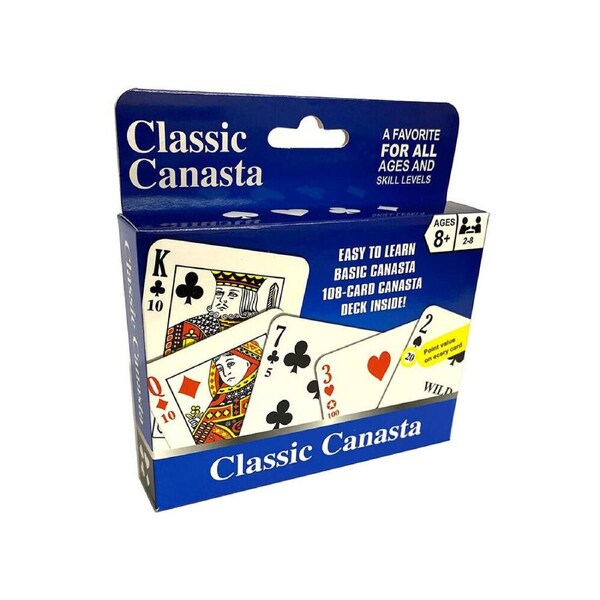 Canasta Card Game Classic Edition 2-8 Players Ages 8+ (PC201383 ...