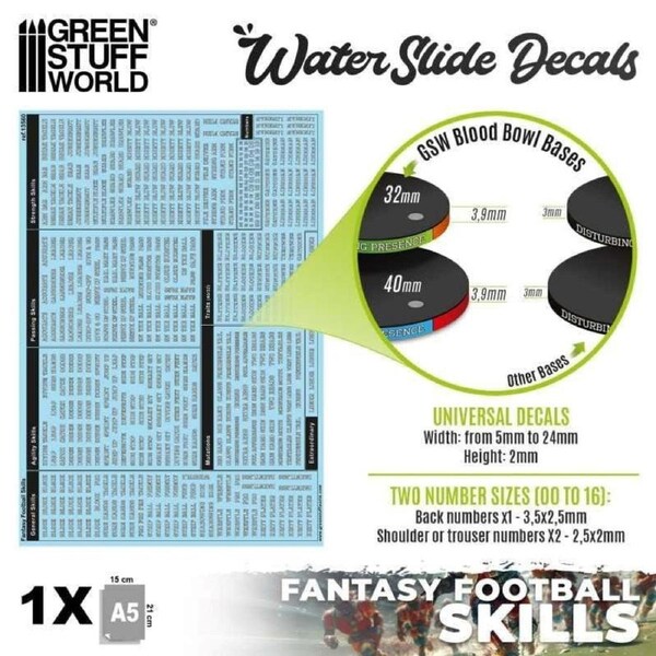 GSW - Decals - Fantasy Football Skills | Woolworths
