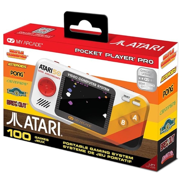 My Arcade Pocket Arcade Player PRO & Case - Atari 100 Games in 1 ...