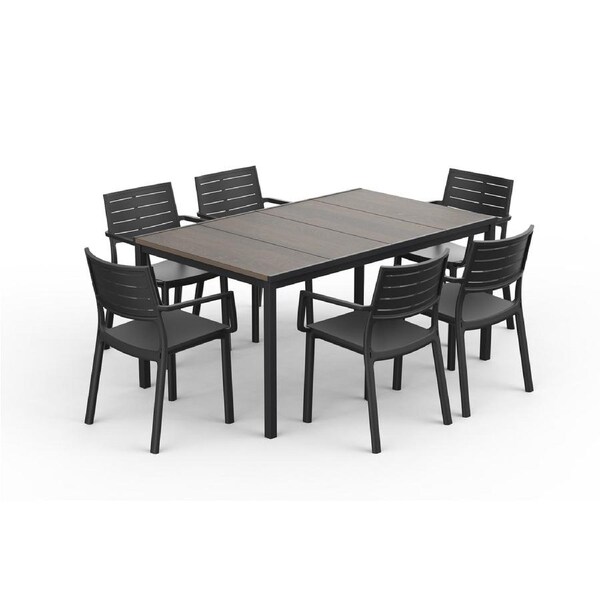 Keter Signature Porto 160 Metaline Dining Set | Woolworths