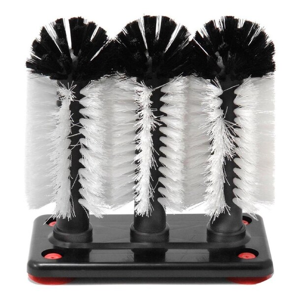 KHA 3 Brush Manual Sink Glass Cleaner / Glass Washer | Woolworths