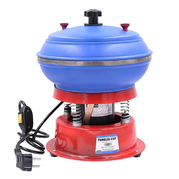 Vibrating Tumbler Jewelry Vibratory Polisher Wet Dry Electric Polishing ...
