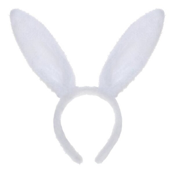 BUNNY EARS HEADBAND Hairband Easter Costume Party Accessory Fancy Dress ...