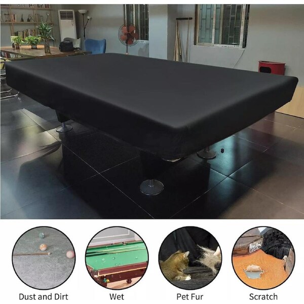 7/8/9FT Pool Snooker Billiard Table Cover Polyester Waterproof Dust Cap ...