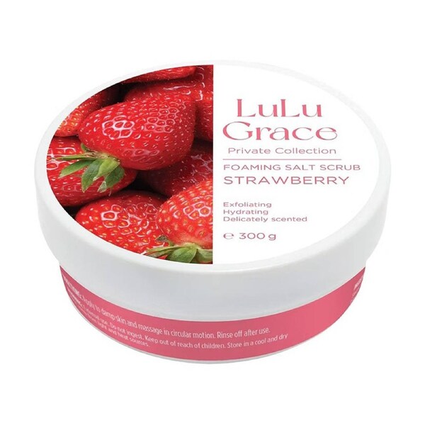 Lulu Grace Foaming Body Scrub Exfoliating Cleanser Strawberry 300g ...