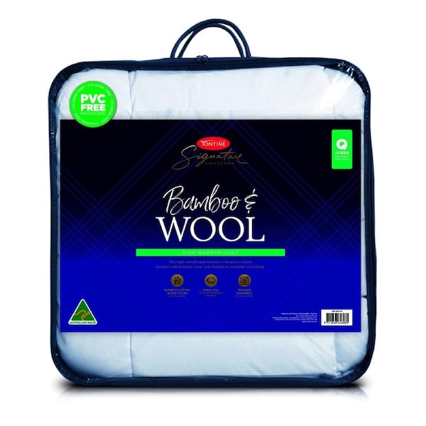 Tontine Signature Natural Bamboo Cotton Wool Bedding Quilt - High ...