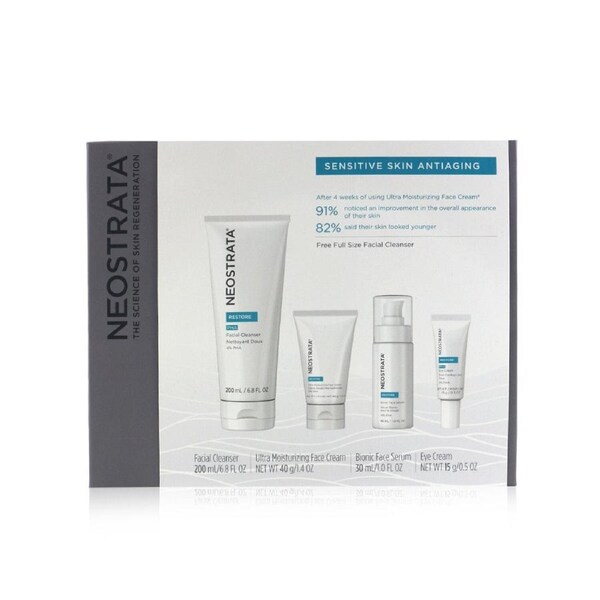 Neostrata Sensitive Skin Antiaging Kit: Restore Cleanser, Restore Face ...