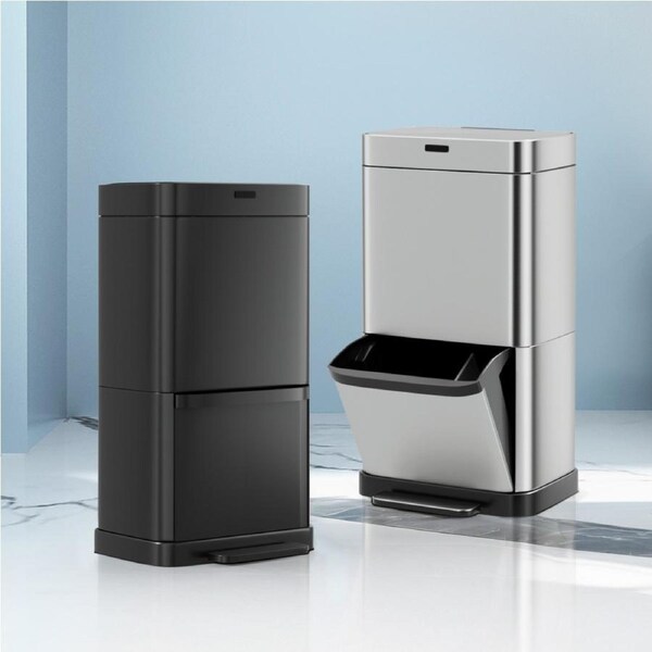 Devanti 70L Motion Sensor Bin Pedal Bins Rubbish Automatic Trash Can ...