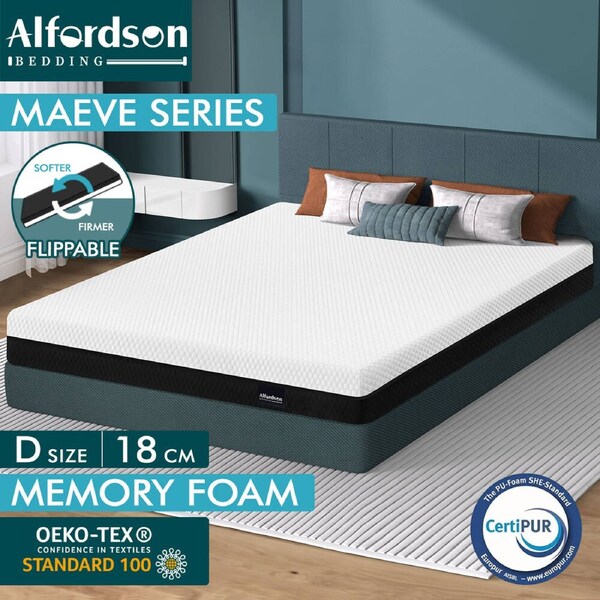 ALFORDSON Mattress Memory foam 18cm Queen Double King Single Double ...