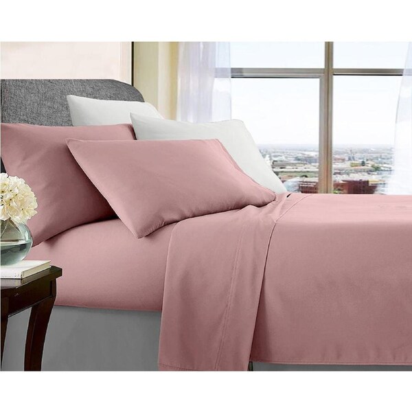 Opulence Ultra Soft Microfibre Sheet Sets Wrinkle Free All Size Rose Gold / King | Woolworths